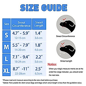 Dog Muzzle, Soft Dog Muzzle with Reflective Strip Breathable Mesh Large Dog Muzzle Prevent Biting Barking Chewing No Bark Dog Muzzle for Large Medium Small Sized Dog Outside Walking Grooming