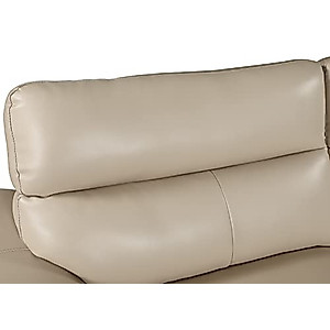 Blackjack Furniture Bailey Leather Match Upholstered Living Room Loveseat, Beige