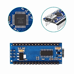 Hosyond Nano Board V3.0 ATmega328P/CH340 5V 16M Micro Controller Compatible with Arduino Nano(with Cables)