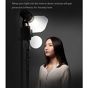 Godox ML30 37.6W 5600K LED Video Light, CRI 96+ TLCI 97+, 8590Lux@1m with Reflector, 4FX Effects,Slient Mode,with 2X NP970 Lithium Battery, APP Wireless Control,Multiple Control Methods (ML30)