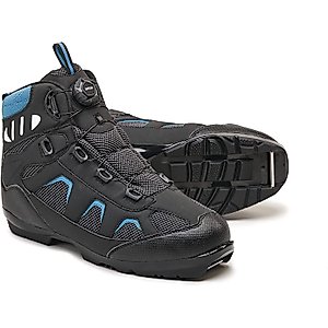 Whitewoods Unisex Adult 806 NNN BC Backcountry Insulated Ski Boots, Black/Blue, 45