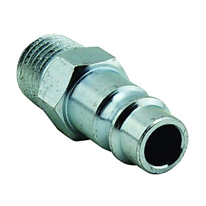 Milton Industries 760-1 1/4" MNPT HIGHFLOWPRO V-Style/European Interchange Steel Air Plug Fitting (High Volume Low Pressure Application) -1 Count (Pack of 10)