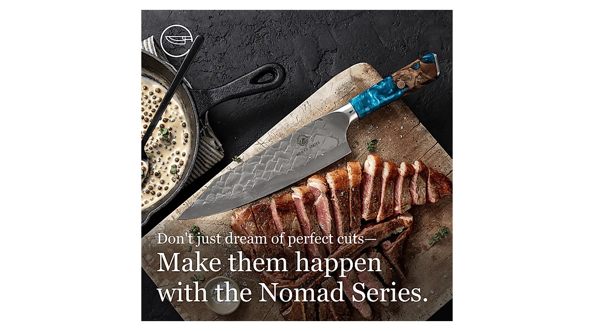 The Cooking Guild Chef Knife - 8 Inch Forged German Steel | Nomad Series