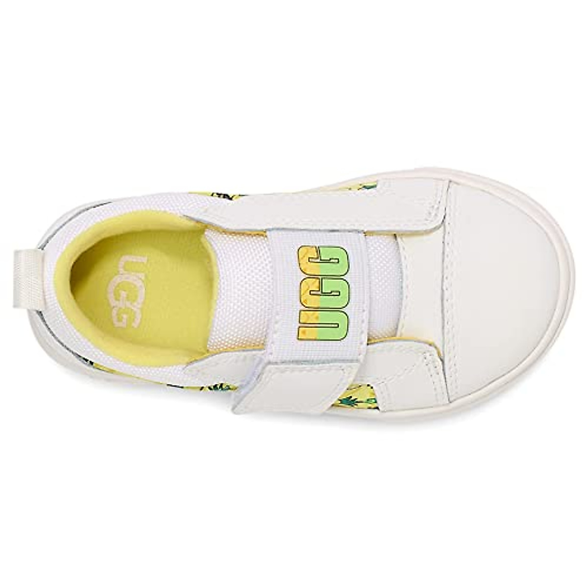 UGG Unisex-Child Rennon Low Pineapple Stuffie Sneaker, Pineapple, 10 Toddler