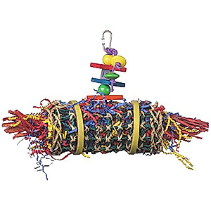 Super Bird Creations SB687 Firecracker Jr. Bird Toy, Medium Bird Size, 18" x 8"