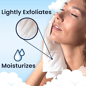 Clean Skin Club XL Premium Face Wipes, 40% Larger Than Normal Wipes, Extra Moist Makeup Removing Towelettes, 30 Count, Facial Cleansing Cloth, Fragrance Free, No Alcohol or Chemicals