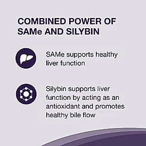 Nutramax Laboratories Denamarin Liver Health Supplement for Medium Dogs - With S-Adenosylmethionine (SAMe) and Silybin, 30 Tablets