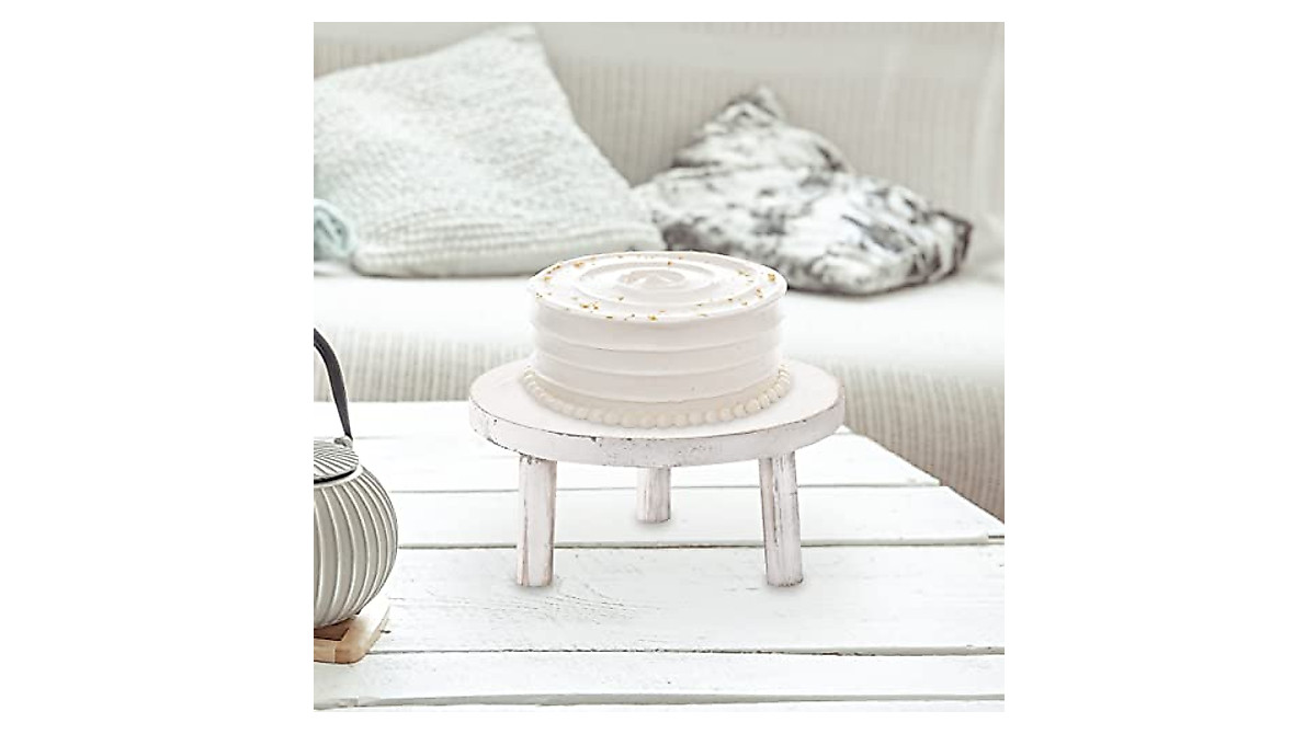 Elsjoy Set of 3 Wooden Cake Stands | Elegant Dessert Displays