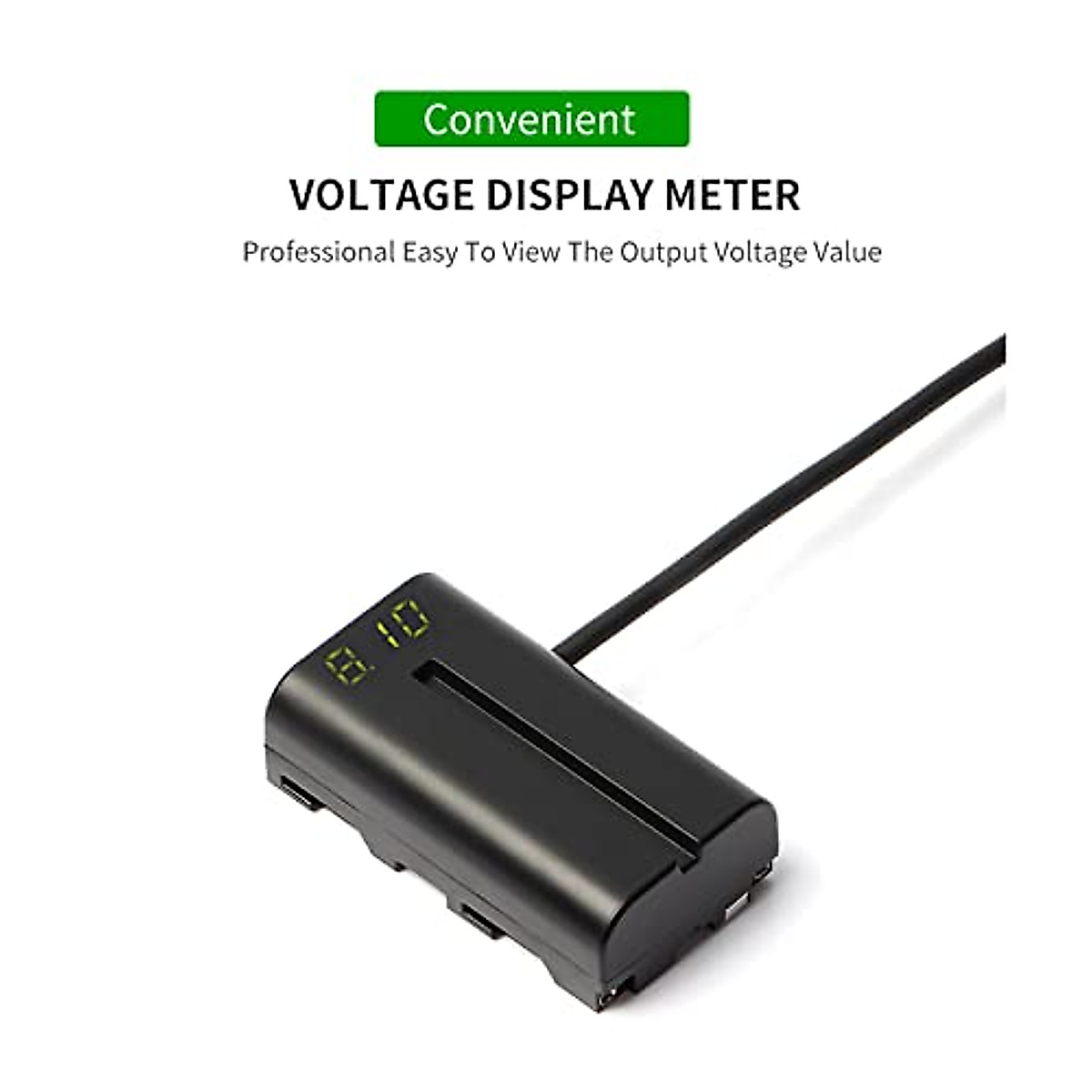 ZITAY D-tap Ptap to NP-F550 Dummy Battery Compatible for Sony NP-F550/770/570 NP-F970 Power LED Light Feelworld Atomos Ninja Monitor for DP30 LE Vmount AB Battery