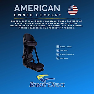 Brace Align Adjustable Night Splint for Plantar Fasciitis, Achilles Tendinitis, Heel Pain, Heel Spur and Drop Foot​ for Right or Left Foot, Men and Women from PDAC L4396, L4397