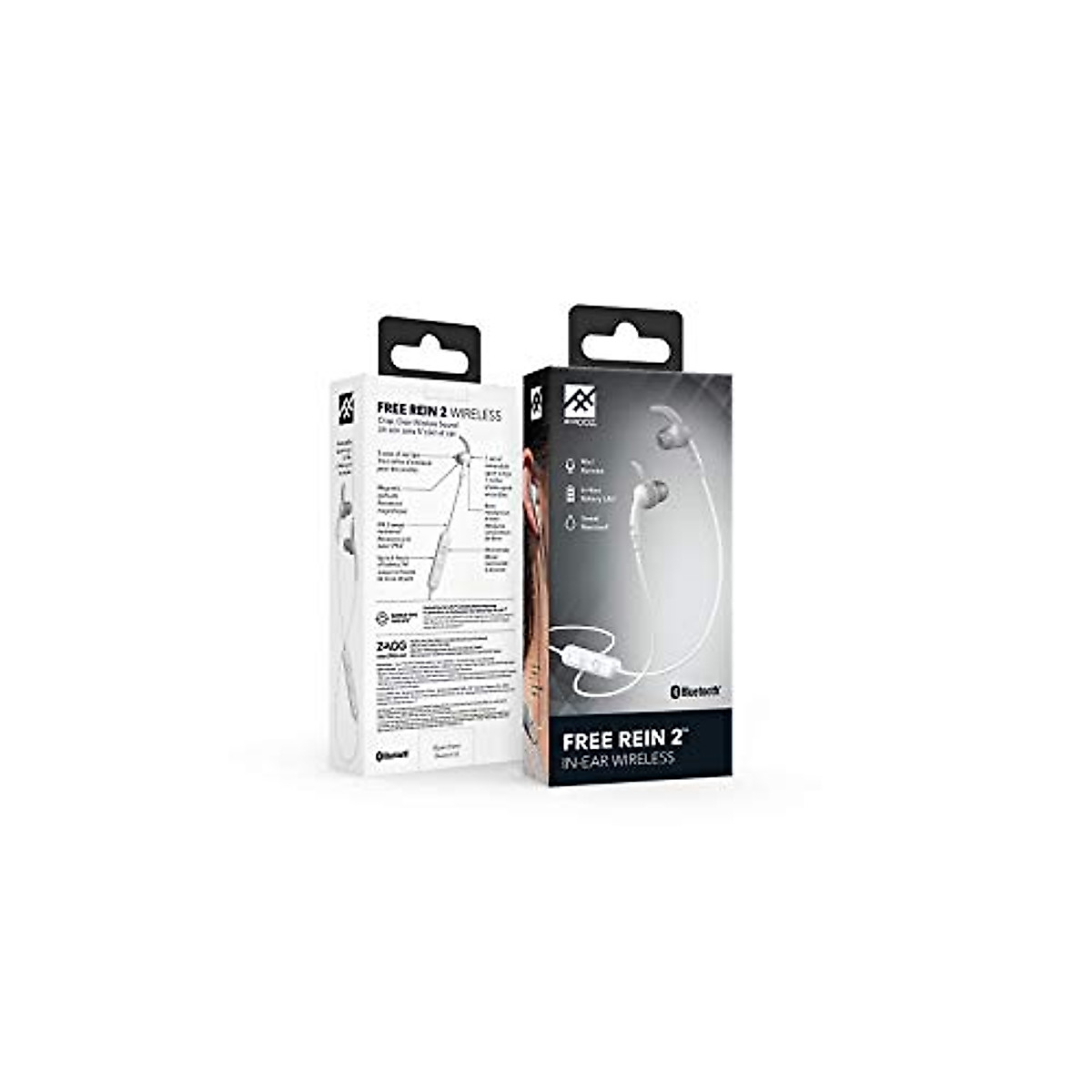 iFrogz - Free Rein 2 Sport in Ear Bluetooth Headphones - White