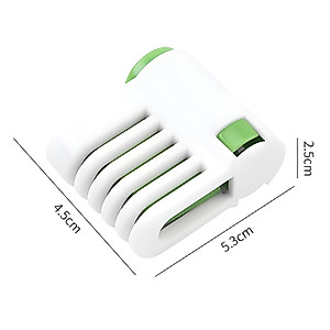 2PCS DIY Cake Slicer, Stratification Auxiliary Bread Slice, Toast Cut, 5 Layers Leveler Slicer, Kitchen Fixator Tool Green