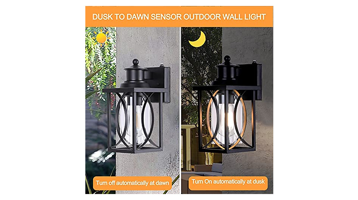PARTPHONER Outdoor Light Fixtures - Dusk to Dawn Lighting