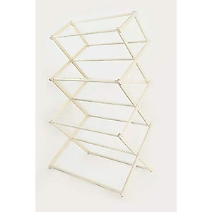 Clothes Drying Rack Wooden Maple Folding Amish Handmade Quality 36 Inches Wide 52 Inches Tall USA