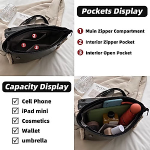 Mudono Shoulder Bag for Women Soft Glossy Crossbody Bag Square Purse Handbag with Faux Shearling Trim and Chain Strap