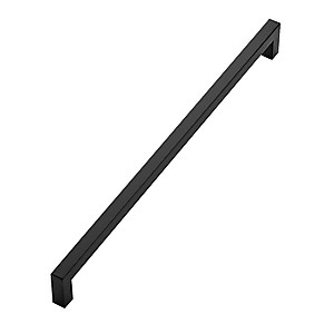 Ravinte 1 Pack 12-3/5 Inch Kitchen Square Cabinet Handles Matte Black Cabinet Pulls Black Drawer Pulls Kitchen Cabinet Hardware Kitchen Handles for Cabinets Cupboard Handles Drawer Handles