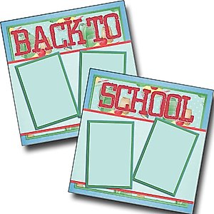 Back to School - Premade Scrapbook Pages - EZ Layout 6224