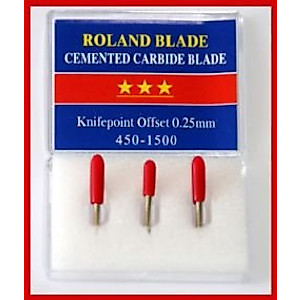 Roland 3-Pack Type Replacement Cemented Carbide Blade Set 45 Degree