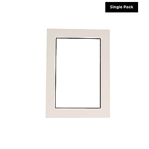24x36 Mat Bevel Cut for 22x30 Photos - Acid Free White with Black Core Precut Matboard - for Pictures, Photos, Framing - 4-ply Thickness