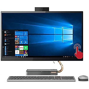 Lenovo IdeaCentre 5i AIO Desktop, 27-inch QHD Touchscreen, Intel Core i7-10700 CPU with Turbo Boost up to 4.50GHz, 64GB RAM, 512GB SSD, Windows 11 Pro