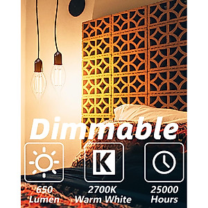 CYLYT E12 Chandelier Bulb 60 watt Equivalent, Dimmable LED Candelabra Light Bulbs 6W, 2700K Warm White 650 Lumen Lightbulbs, CA11, UL Listed, Pack of 12