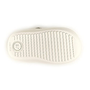 Stride Rite 360 Baby Shoes, Natasha First Walker Shoes for Girls, Khaki (Size 3),Silver