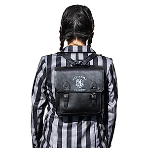 Wednesday Nevermore Mini Backpack Cosplay Adult Bag With Thing Charm