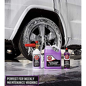 Adam's Polishes Ultra Foam Shampoo 16oz - Our Most Sudsy Car Shampoo Formula Ever - pH Neutral Formula for Safe, Spot Free Cleaning - Ultra Slick Formula That Wont Scratch or Leave Water Spots