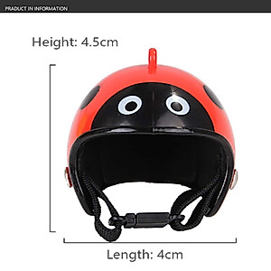 Chicken Helmet - Chicken Bird Toy Head Protection Helmet Bird Hat Headwear Suitable for Parrot Small Chickens, Ducks and Other Poultry Funny Pet Safety Helmet Costumes Accessories (D)