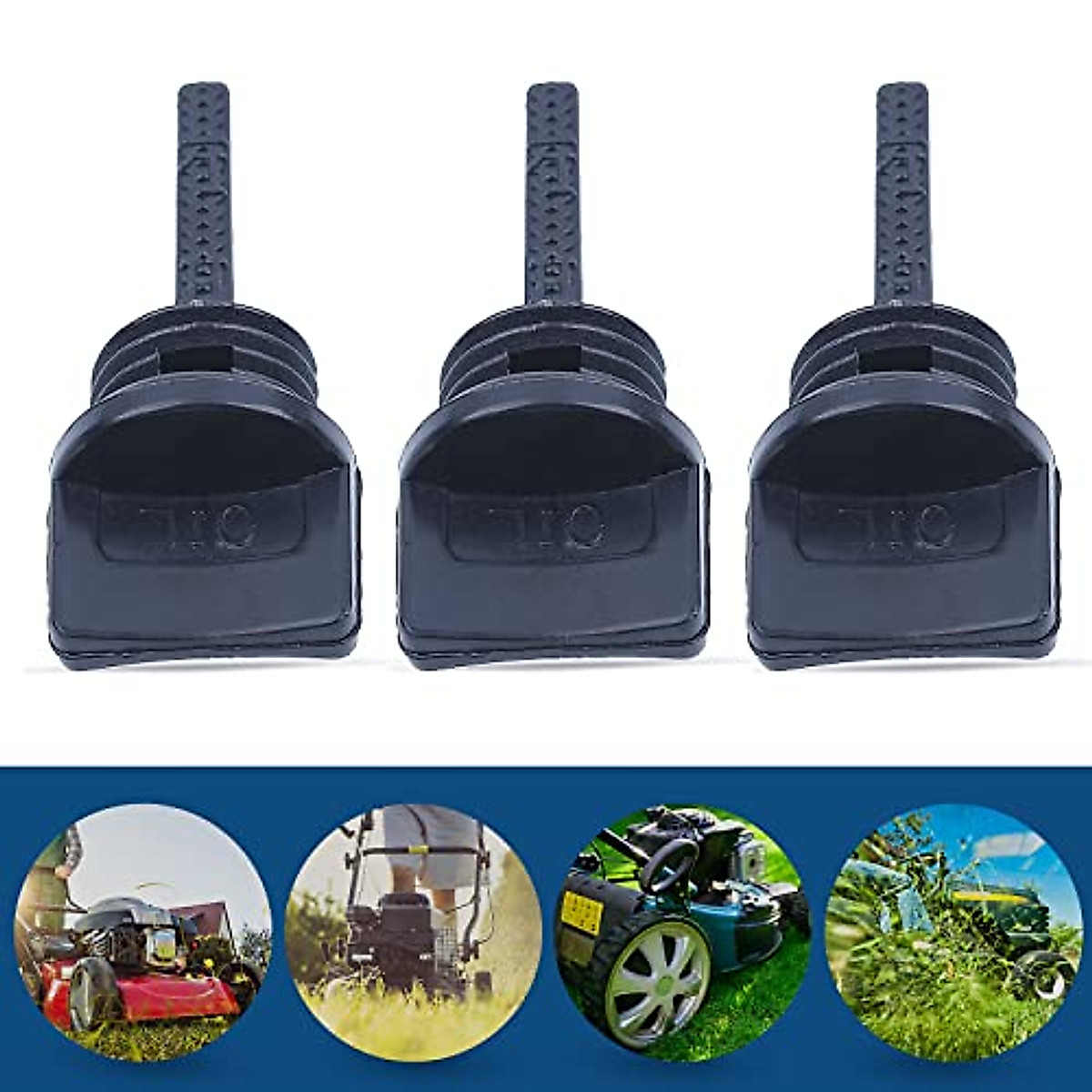 3 Pack Oil Filler Dipstick for Honda GX160 GX200 GX120 GX140 GX110 Engine Generator Lawnmower 15600-ZE1-003, ADEFOL Oil Filler Cap Compatible with Stens 125-692