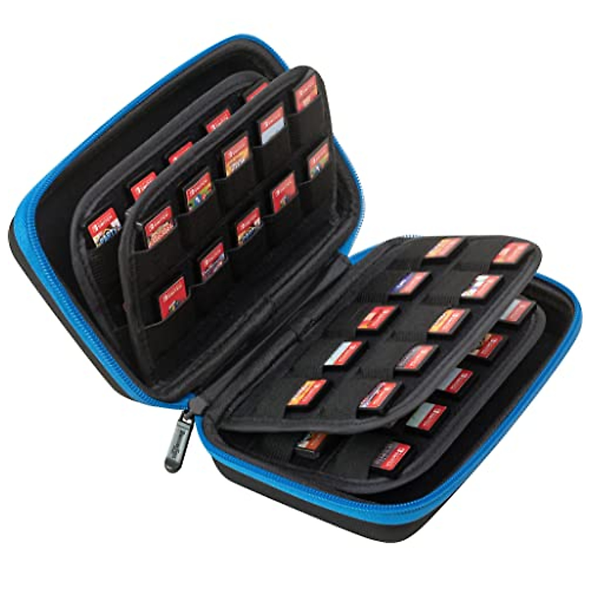 ButterFox 64 Switch Game Case for Nintendo Switch, Switch Game Card Storage Holder or SD Memory Card Case (64 Black)