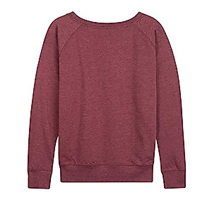 Instant Message - Mystically Awkward - Ladies French Terry Pullover - Size 2 X-Large Heather Maroon