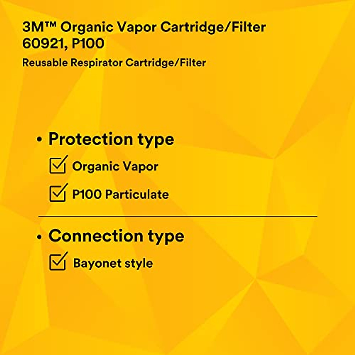 3M Personal Protective Equipment 60921, P100 Respirator Cartridge ...