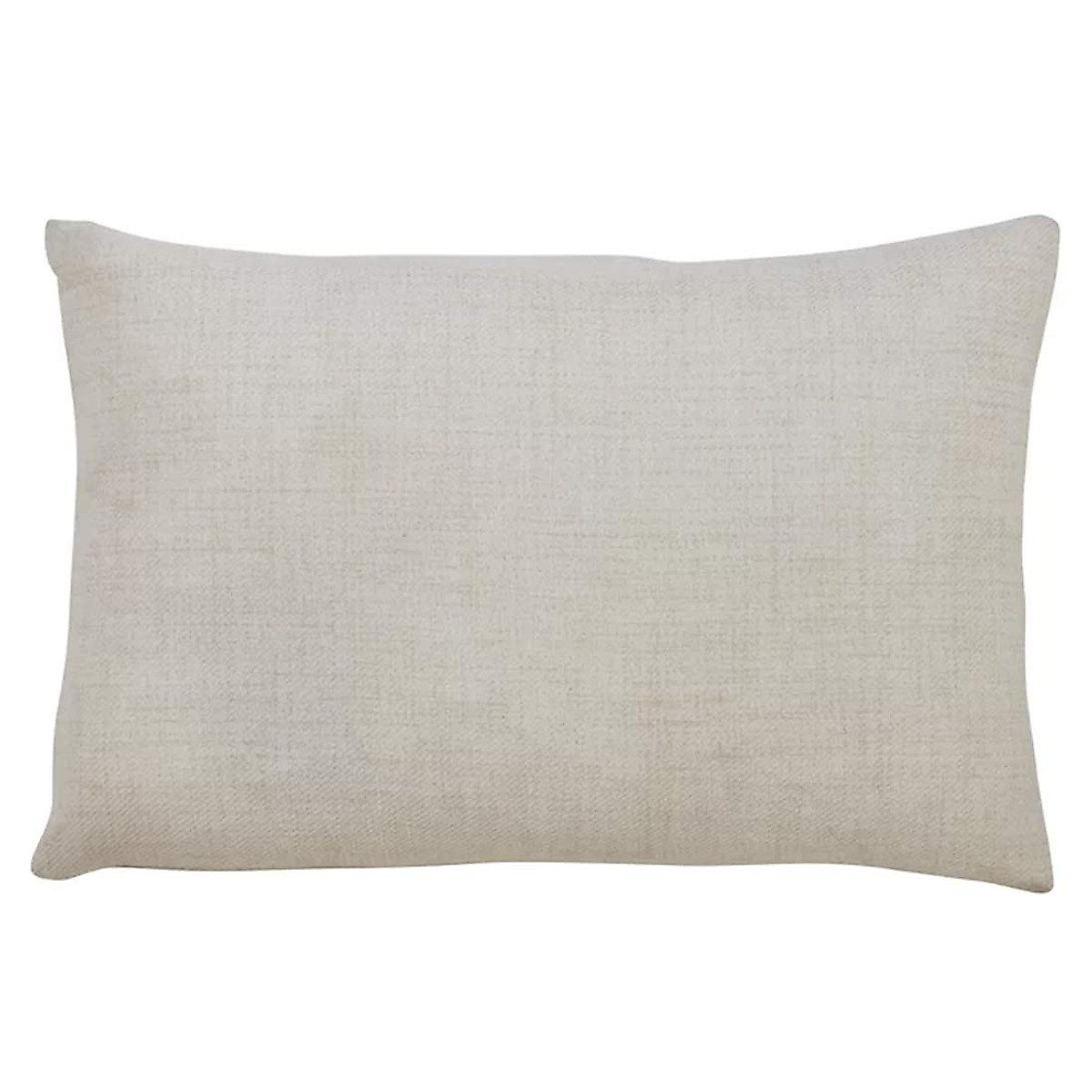 Fennco Styles Christmas Tree Design with LED Light Decorative Throw Pillow Cover & Insert 13 x 20 Inch - White Pillow for Holiday Décor, Couch, Living Room and Bedroom Décor