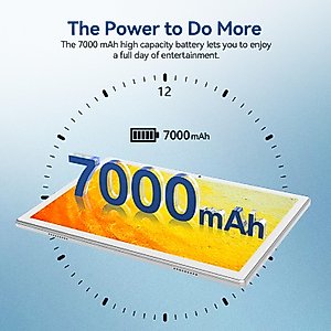 Tablet 2024 Newest Android 12 Tablet 128GB + 16GB (8+8 Expand) Large Storage, 2 in 1 Tablet with Keyboard, Octa-Core Processor, Tablet 10 Inch Screen, 5G WIFI Tablet Bluetooth/Mouse/Case/13MP Camera