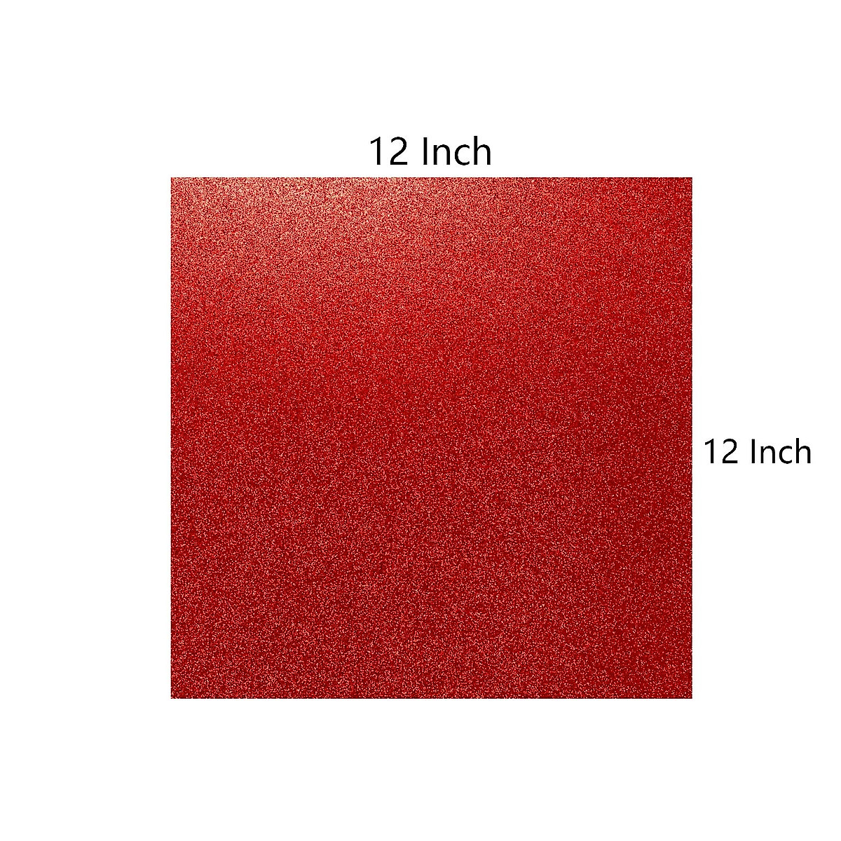 YZH Crafts Glitter Cardstock Paper, No-Shed Shimmer Glitter Papers, Cut Craft and DIY Projects Card stock, Sparkly Paper for Card Making, 12 x 12 Inch, 10 Sheets, 250 GSM (Red)