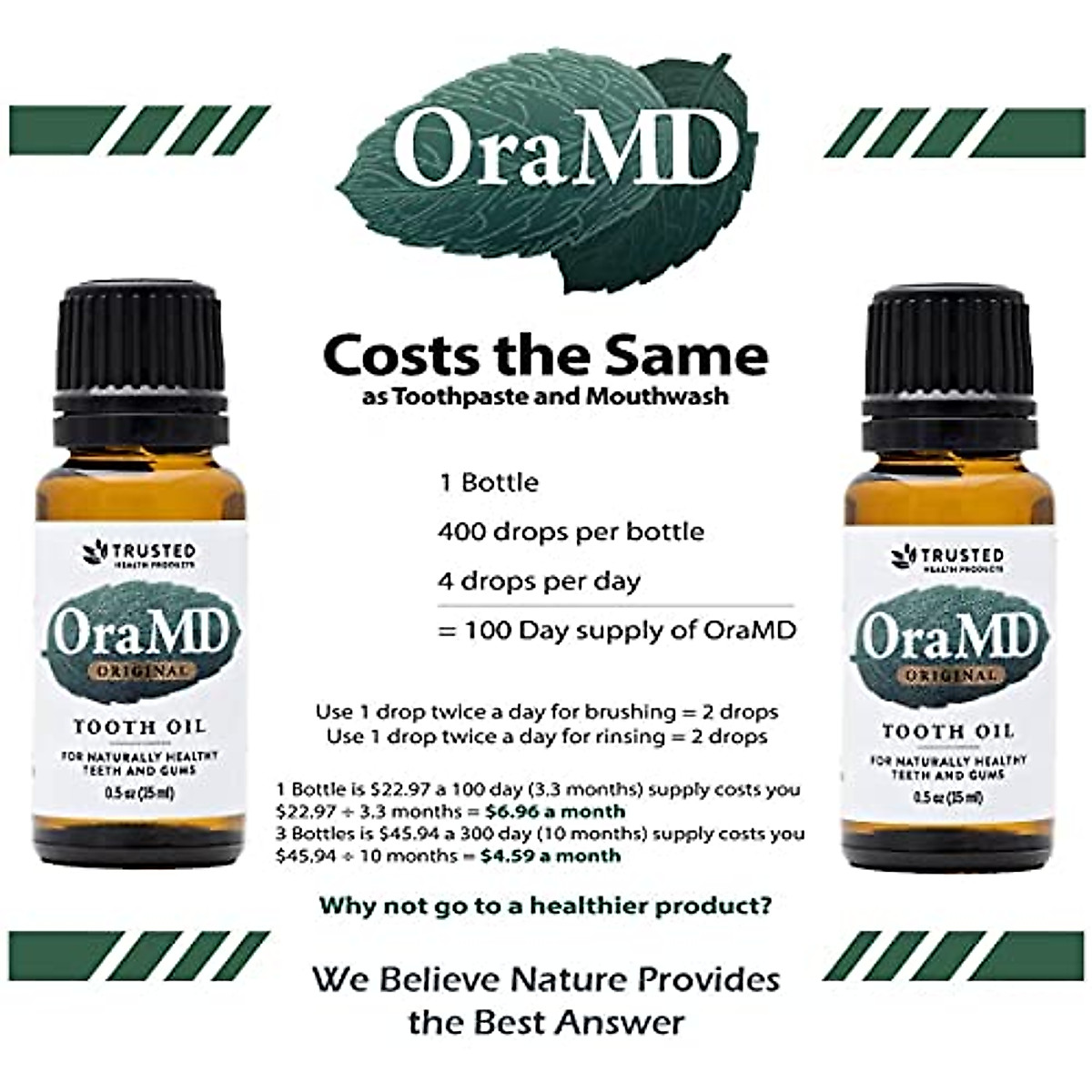 OraMD Original Tooth Oil (2)-Natural Solution for Healthy Teeth & Healthy Gums