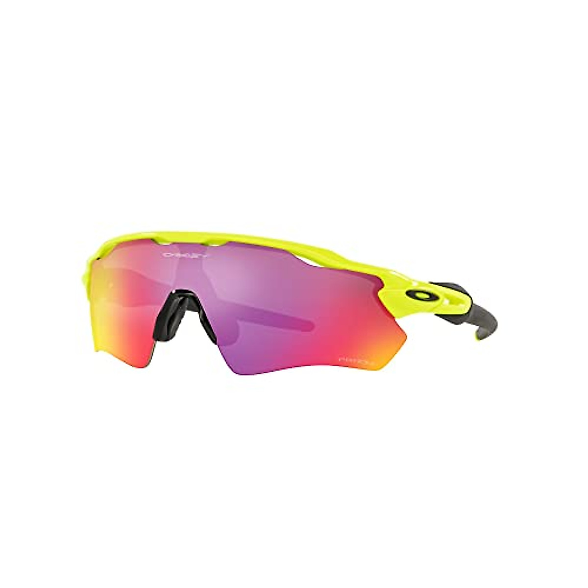 Oakley Men's OO9208 Radar Ev Path Rectangular Sunglasses, Neon Yellow/Prizm Road, 38 mm