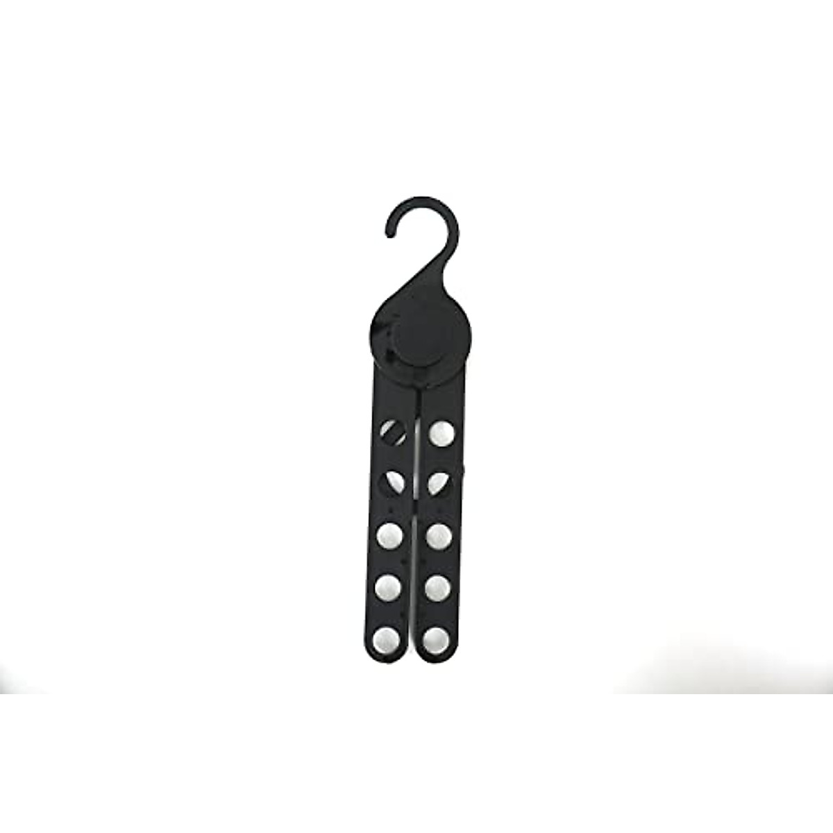 Closet Organizer Foldable Clothe Hangers - Bigtime Closet Space Saver - Holds 20lbs Durable & Portable - Use at Home, Dorm, and Office (Black 10 Pack)