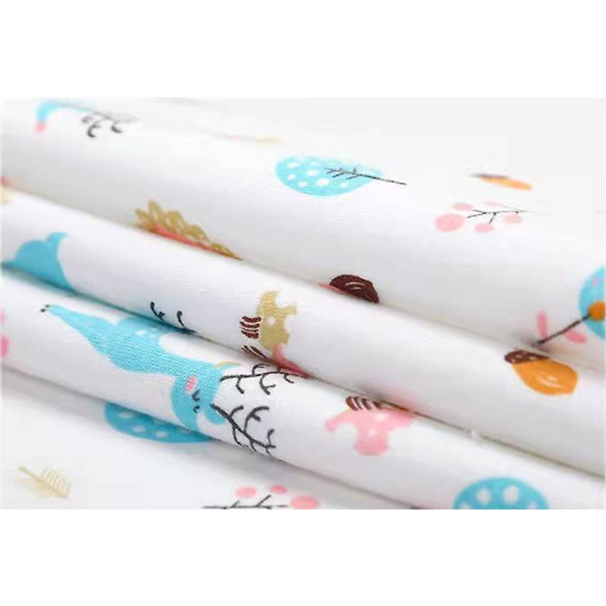 Monvecle Baby Infant Waterproof Cotton Changing Pads Washable Resuable Diapers Liners Mats Forest 40" x 28"