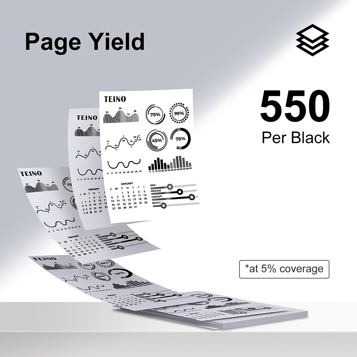 TEINO Remanufactured Ink Cartridge Replacement for Epson 202XL T202XL 202 T202 use for Epson Workforce WF-2860 Expression Home XP-5100 (Black, 2-Pack)