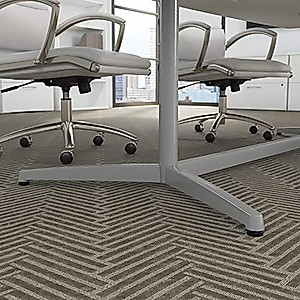 Bush Business Furniture 120W x 48D Boat Shaped Conference Table with Metal Base in White