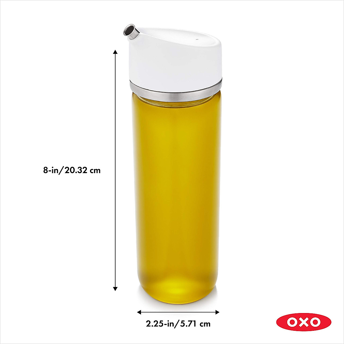 OXO Good Grips 12 oz Precision Pour Glass Oil Dispenser & Good Grips Chef’s Squeeze Bottle, 16.0z