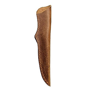 Cowhides Leather Sheath Outdoor Tool for Kitchen Fruit Straight Case Protective Holder