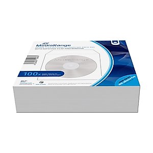 MEDIARANGE BOX62 1disques Case Optical Disk Cases Optical Drives (1, White, Paper White, 120 mm)