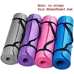 Gillberry Yoga Mat Thick, Exercise Mats,Workout Mats for Home,Non-Slip Thick Fitness Pilates Mat with Yoga Mat Strap