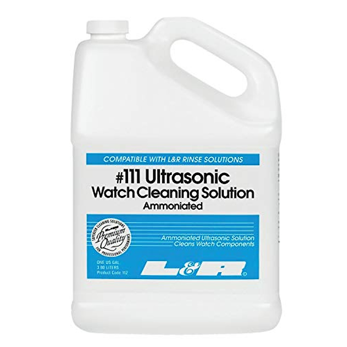 L And R #111 Ultrasonic Waterless Watch Cleaning and #3 Watch Rinsing Solution