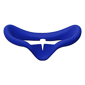 VR Eye Silicone Eye Mask Cover Controller Handle Cover Protective Case for Oculus Quest VR Headset and Controller (Blue, Eye Cover)