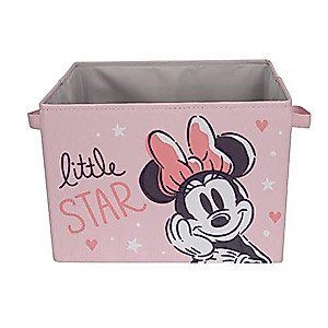 Lambs & Ivy Disney Baby Minnie Mouse Pink Foldable Storage Basket/Container/Bin