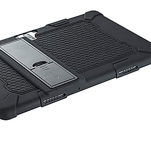 HLWQ Case for MEBERRY M7 Tablet 10 Inch/AOYODKG A22 10/Pavoma 10 G3/Llltrade 10, Anti-Slip Soft Silicone Case with Stand (Black)